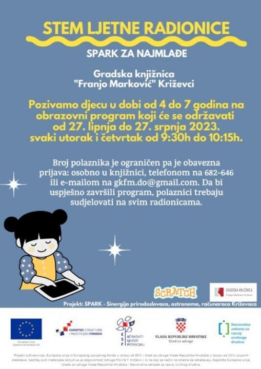 Scratch i ovo ljeto u Gradskoj knjižnici! – SPARK